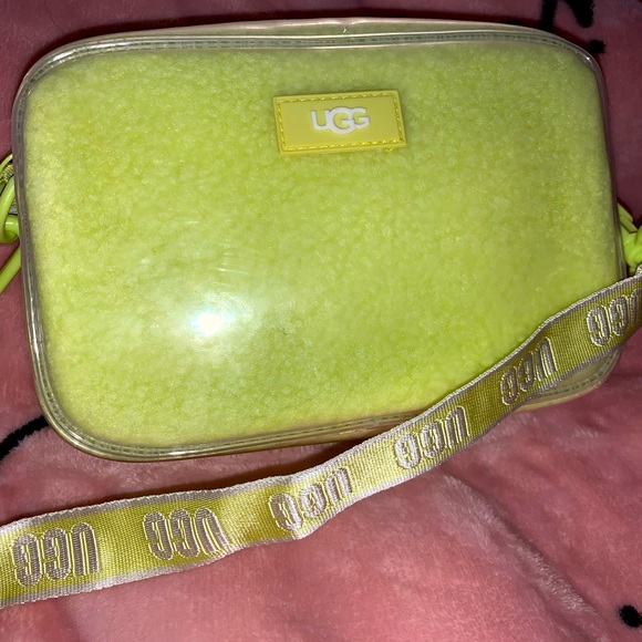 UGG | Bags | Ugg Janey Ii Clear Sheepskin Crossbody Bag Green | Poshmark